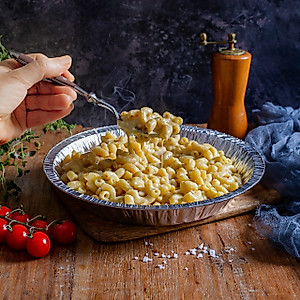 NoCry Premium Disposable Pie Pans (50 Pack) - Foil Aluminum Pie Pans 9 Inch or Disposable Pie Tins for Baking Delicious Pies or Crispy Pie Crusts