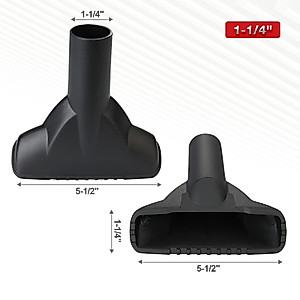 Shop-Vac 3-Piece Nozzle Kit, 1-1/4 Inch Diameter Wet/Dry Nozzle, Includes Gulper Nozzle, Crevice Tool and Universal Nozzle