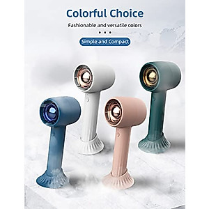 KENSUKA Portable Handheld Fan with Aromatherapy HA1, Personal USB Rechargeable Mini Turbo Fan with 3 Speed Adjustable and Desk Base, Pocket Hand Fans for Women, Travel, Makeup, Outdoor, Indoor.