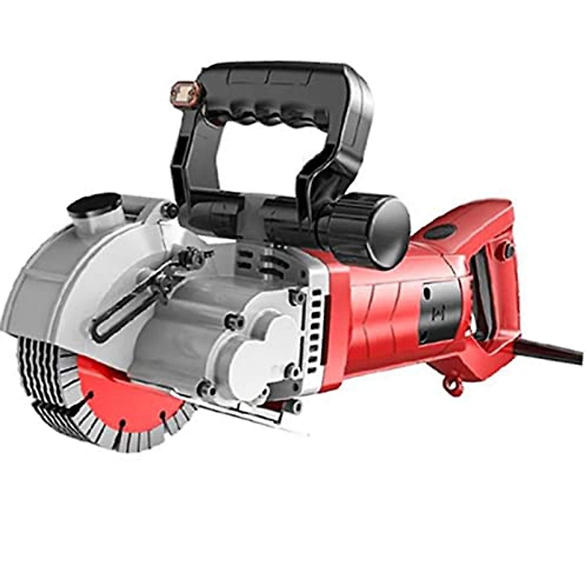 VICSEC Electric Wall Grooving Cutting Machine Chaser 110V for Slotting Brick Granite Marble Concrete Grooves With 5Pcs 5Inch 133mm Diameter Saw Blades Dustproof and Line Infrared Sighting