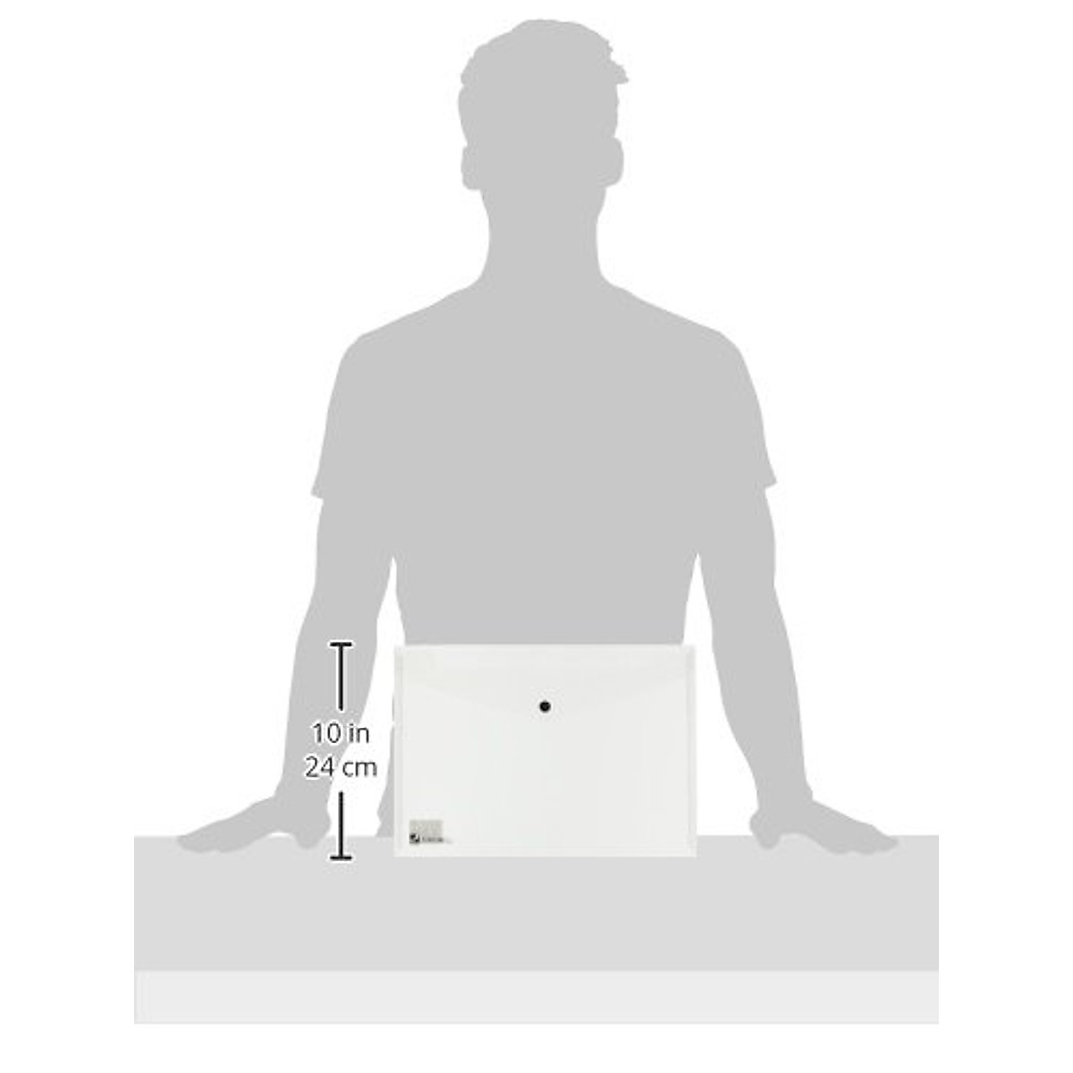 KING MEC Envelope with Pull Button A4 - Transparent - 111318