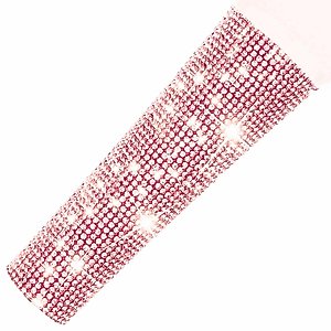 RhymKawa B58 Sparkle Rose Gold Rhinestone Mic Sleeve Replacement for Wired Vocal Microphone Decorative Shining on Tours TV Shows (Mic Not Included)