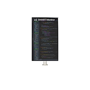 LG (32SQ780S) - 32-Inch 4K UHD(3840x2160) Display, Ergo Stand, webOS Smart Monitor, ThinQ Home, Magic Remote, USB Type-C™, 2x5W Stereo Speakers, AirPlay 2, Screen Share, Bluetooth,White