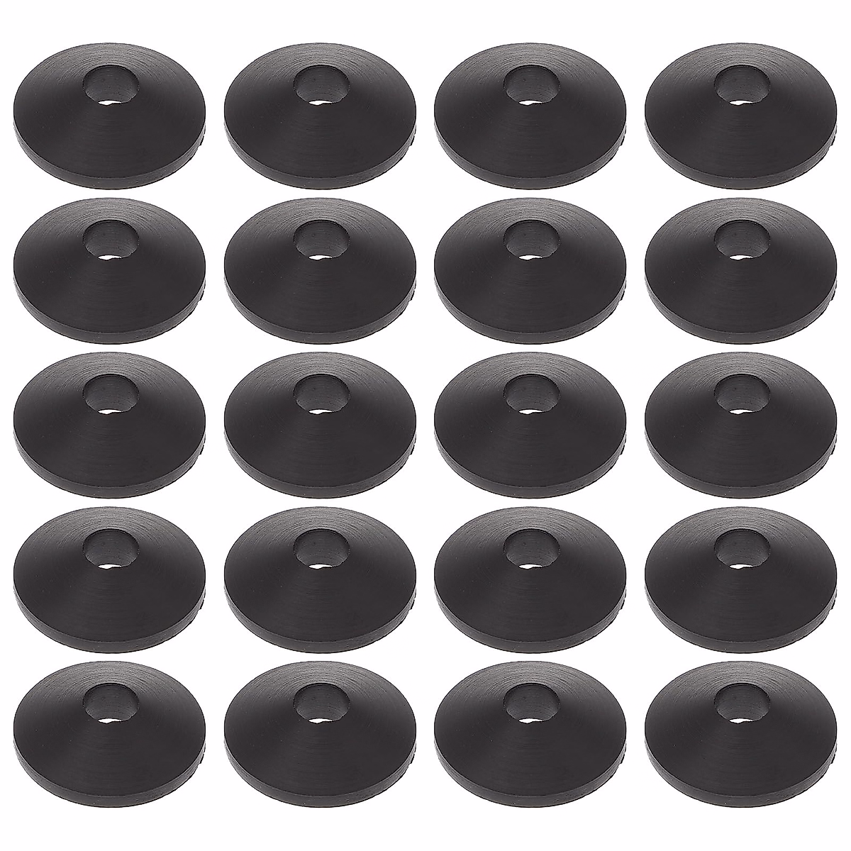 Housoutil 20PCS Conical Rubber Washers for Toilet, Toilet Bolt Rubber Washers, Toilet Seat Screws Replacement, Conical Toilet Bolts for Toilet Tank Leakage Prevent