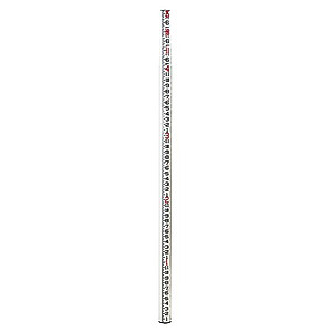 AdirPro Surveyor's Oval Shaped Fiberglass Leveling Rod 25' (Feet/Inches) With Carrying Bag