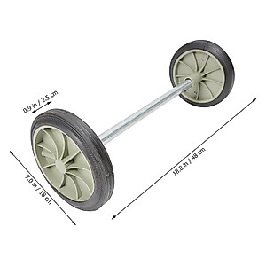 DOITOOL Garbage Can Replacement Wheels - Trash Can Wheels and Axle - Trash Garbage Bin Wheels Replacement for Garbage Can Outdoor,Garden Street Patio Trash Can (Wheel Color Random)