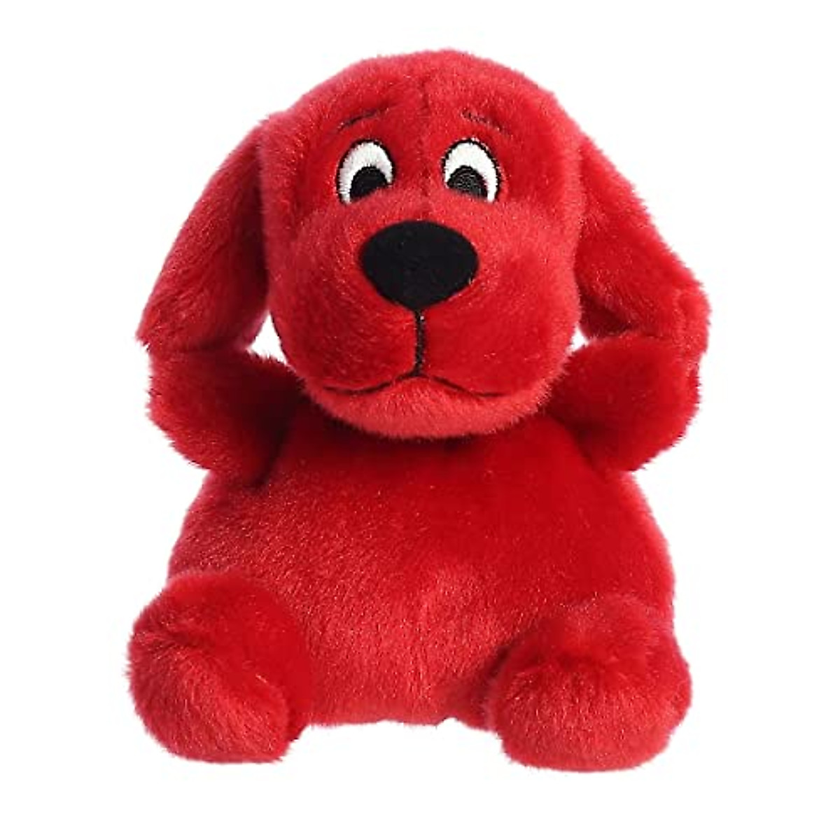Aurora® Playful Clifford® Palm Pal™ Clifford Stuffed Animal - Childhood Nostalgia - Lasting Companionship - Red 5 Inches