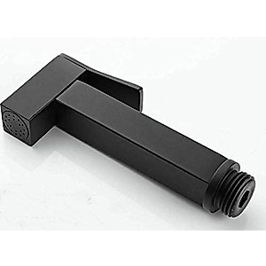 Matte Black Brass Hand Held Toilet Bidet Sprayer Head Bathroom Shower Bidet Taps Spray Toilet Cleaning Faucet Shattaf