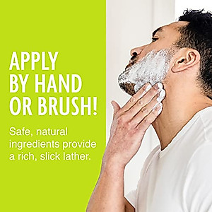 Pacific Shaving Company Natural Shaving Cream - Shea Butter + Vitamin E Shave Cream for Hydrated Sensitive Skin - Clean Formula for a Smooth, Anti-Redness + Irritation-Free Shave Cream (7 Oz, 2 Pack)