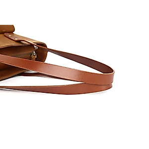 Top Handle Crossbody Purse Genuine Leather Shoulder Bag Work Totes for Women Purse Handbag with Back Zipper Pocket Large F031 (FB031)…