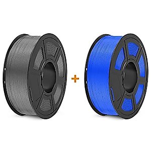 PLA+ 3D Printer Filament 1.75mm, SUNLU PLA Filament PRO, Dimensional Accuracy +/- 0.02 mm, 1 kg Spool, 1.75 PLA Plus, Grey+Blue