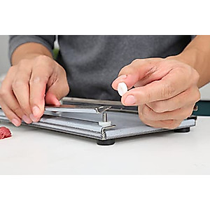 shop-ezy Meat slicer Stainless Steel Jerky Maker Cutting Board With 10-Inch Professional Slicing and Carving Knife