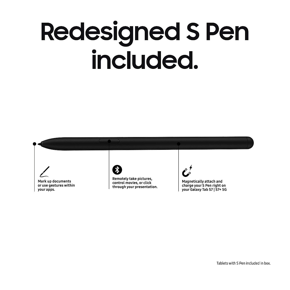 SAMSUNG Electronics Galaxy Tab S7+ Wi-Fi, Mystic Navy - 256 GB (Renewed)