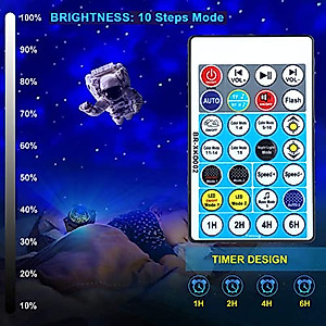 Galaxy Projector ,Northern Light Aurora Projector for Bedroom with Music Bluetooth Speaker and Star Projector (Black)