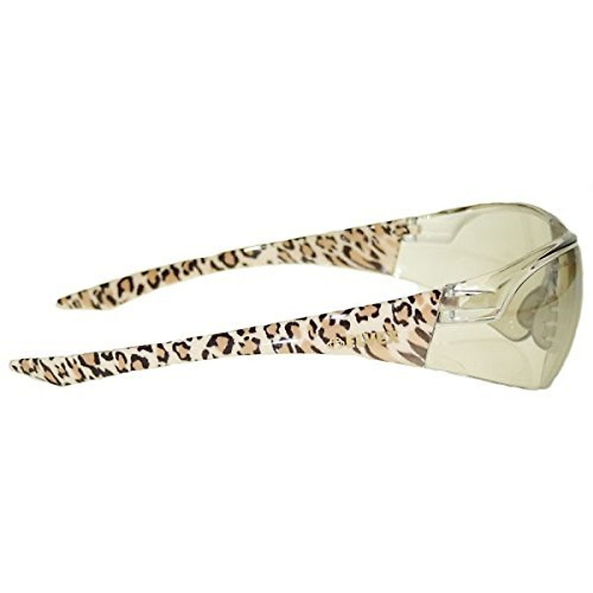 Delta Plus SG-18C-LEO Avion Safety Glasses, Clear with Leopard Temple Tips, One Size