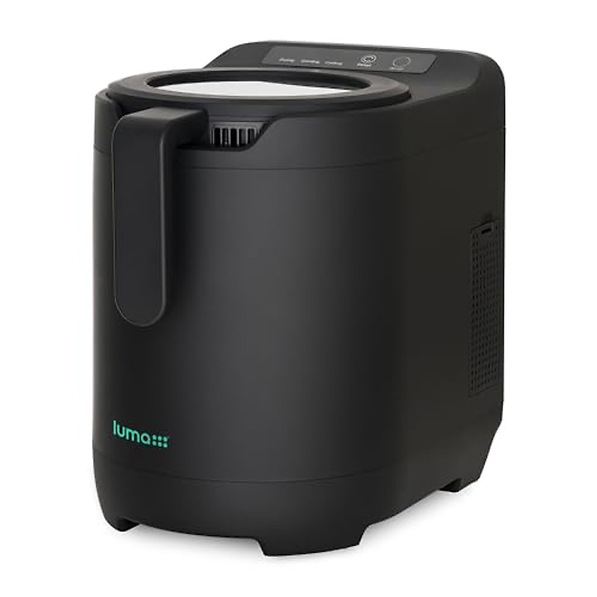 Luma Electric Kitchen Composter, 2.5L Capacity Odorless Countertop Compost Bin with Lid Clear-View Window, Smart Trash Can for Food Disposal, Turn Food Waste into Nutrient-Rich Plant Food