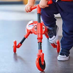 Scuttlebug Ride On - Walking Tricycle with a Foldable Design - Red