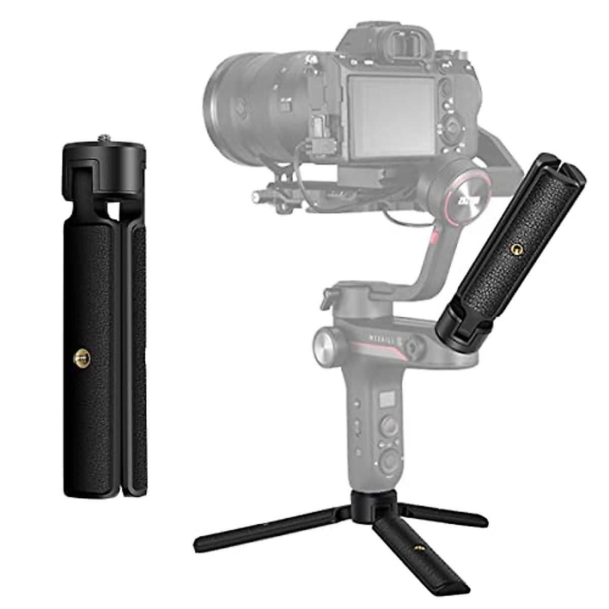 EaxanPic Extended Handle Grip/Tripod 2 in 1 for Gimbal Stabilizer, Tabletop Tripod Stand and Handle Grip for DJI Ronin-S, Zhiyun WEEBILLs, Zhiyun Crane, Desktop Tabletop Tripod Stand for DSLR Cameras