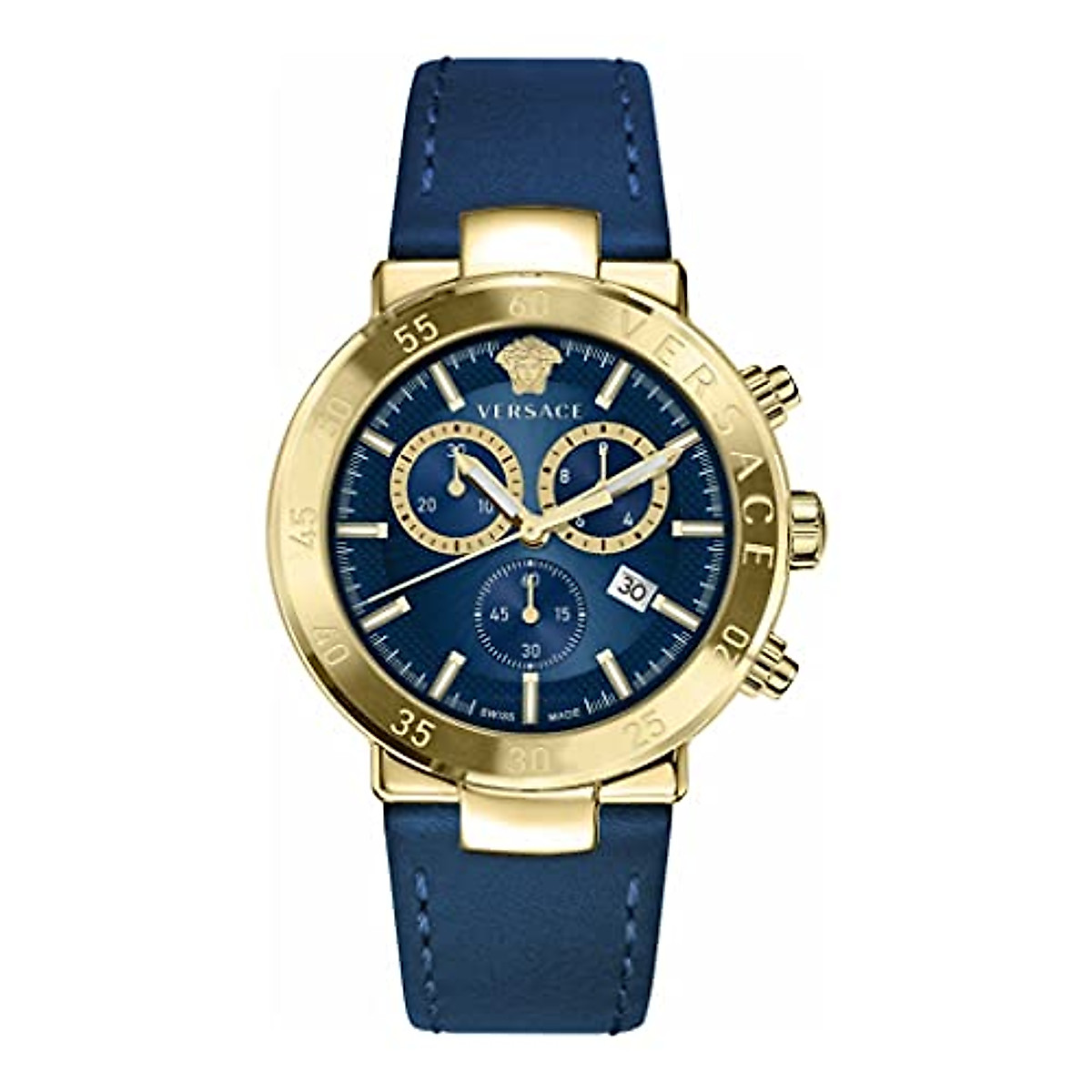 Versace Mens Watches Blue 43 mm Urban Mystique Collection