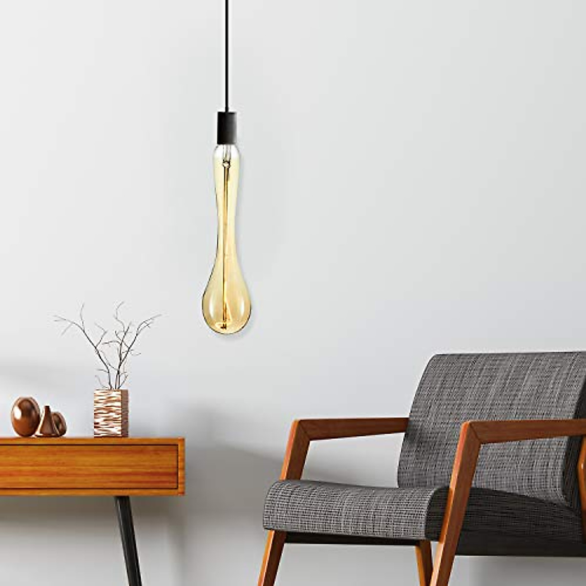 Beilf Decorative Oversized Edison Light Bulbs with E26 Base, Amber Glass, 4W Warm White 2200K, Dimmable, Large Led Filament Specialty Light Bulbs for Decorating Your Home