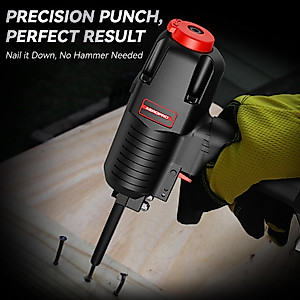 AeroPro 700V Professional Grade Heavy Duty Pneumatic Punch Nailer/Nail Remover with Long Nail Nose, 2-3/4” 6mm Diameter for 1-4 Inch Nails, 9-16 Gauge