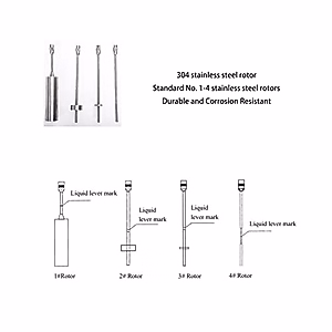 NDJ-8S Digital Rotational Viscometer with 4 Types of rotors and 8 speeds
