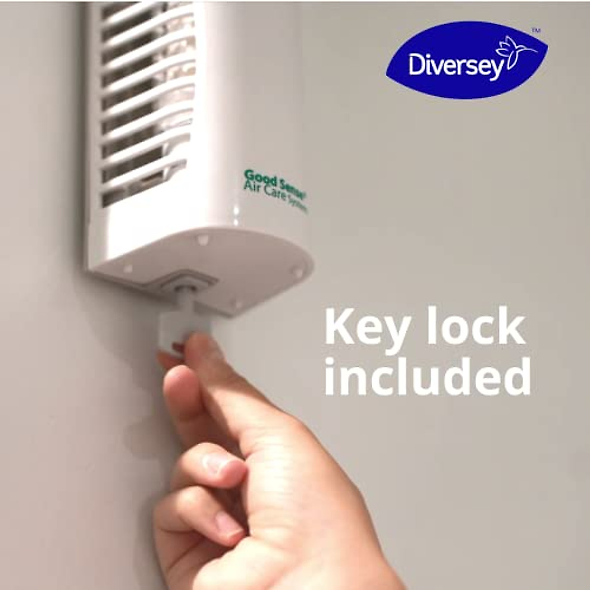 Diversey Good Sense 60-Day Air Care Dispenser, 6.1" X 9.25" X 5.7", White