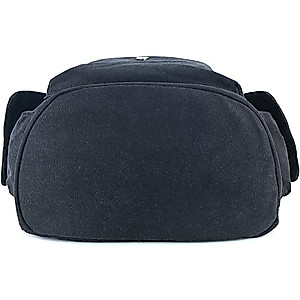 Soutrend AOT Anime Canvas Backpack Mens College School Bag Black Bookbag Drawstring Flap Back Pack Printed Daypack