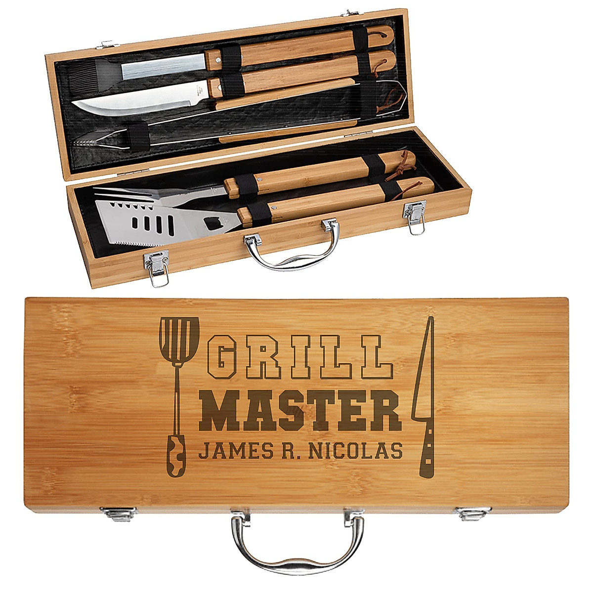 Personalized Cutting Board Gifts for Dad - Custom Wood Grill Board For BBQ - Unique Barbeque and Grilling Gift Idea Fathers Day, Birthday, Anniversary, Christmas For Men, Husband, Dad, Grandpa, Him