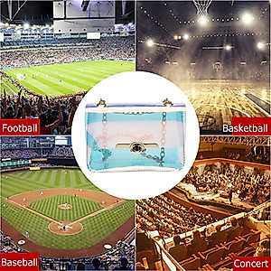 Women Girls Small Holographic Iridescent Clear Purse Crossbody Shoulder Bag
