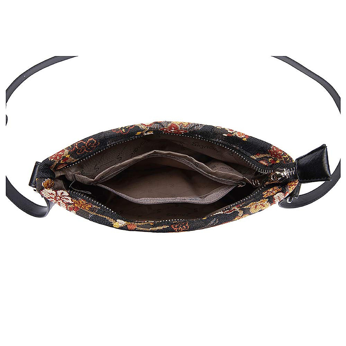 Signare Tapestry Crossbody Bag Shoulder Purse for Women In Ume Sakura Design Japanese Style (XB02-SAKURA)