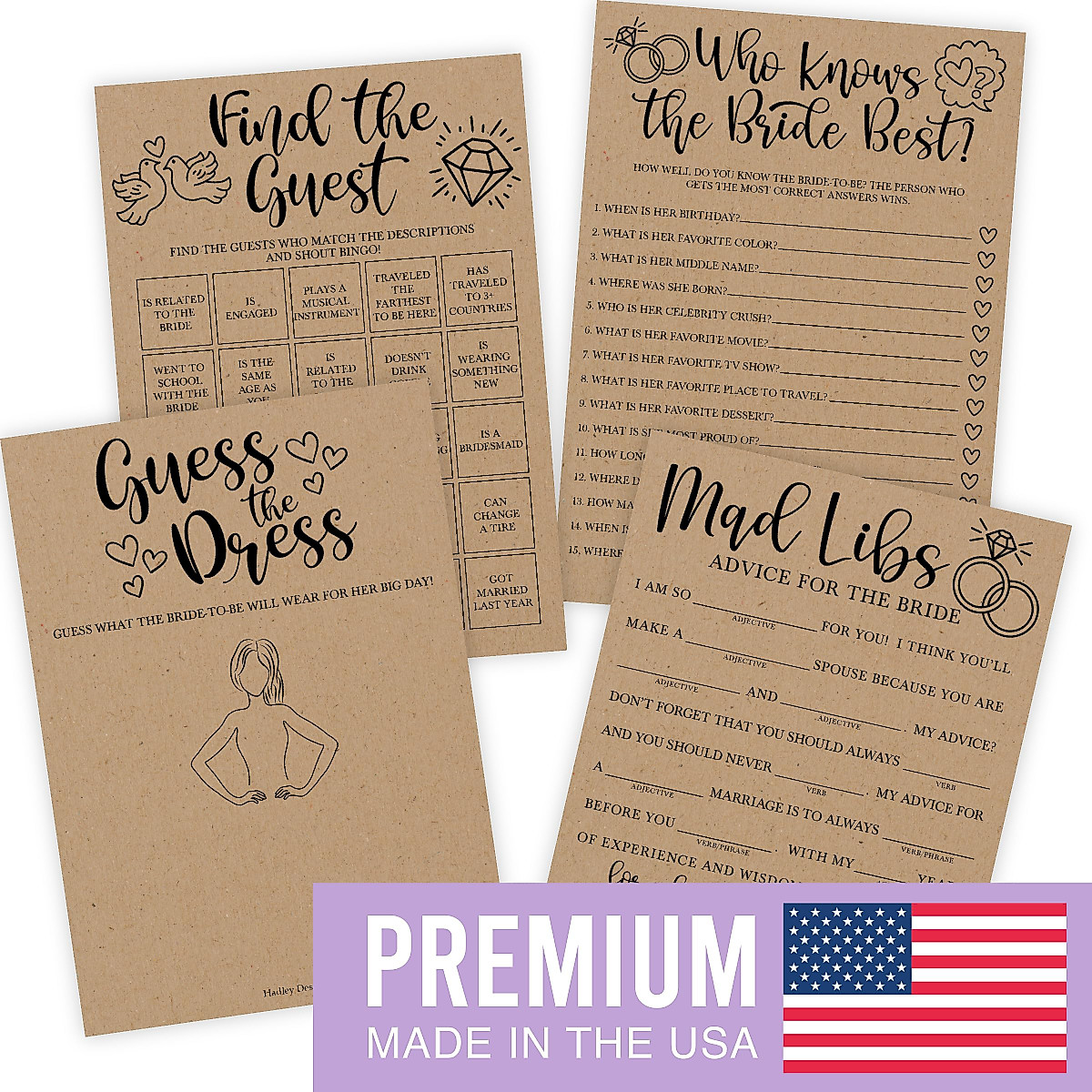 40 Rustic Funny Bridal Shower Games 20 Guests - Wedding Games For Bridal Shower Games For Guests, Couples Wedding Shower Games For Couples, Games For Bridal Shower Bingo Game, Bridal Party Games