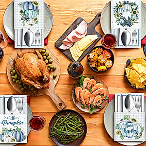 Harloon 36 Pcs Graduation Silverware Cutlery Holder Class of 2024 Grad Utensil Decor Congrats Grad Silverware Holder Prom Party Cutlery Paper Bag Pocket Paper Pouch Dinner Table Decor(Pumpkin Style)