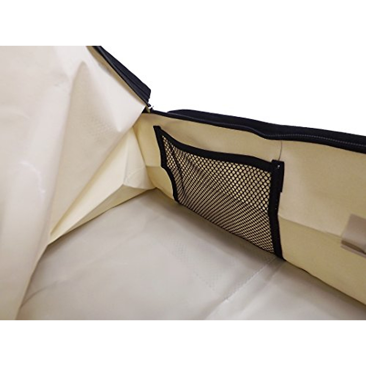 Neusu Underbed Storage Bag for Comforters - Beige, Jumbo XXL, 180 Liters, 49" x 31" x 7"