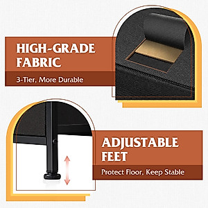 WLIVE Fabric Dresser for Bedroom, Storage Drawer Unit, Bedroom Dresser TV Stand for 32 40 43 inch TV, Wide Dresser with 8 Large Deep Drawers for Office, College Dorm, Charcoal Black