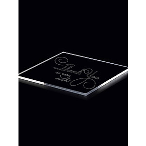 YXRAN 8" x 10" Acrylic Sheet Plexiglass 1/4" (1mm) Thick with Protective Paper, Clear Acrylic Sheet for Signs, DIY Display Projects, Craft Photo Frame, Pack of 5