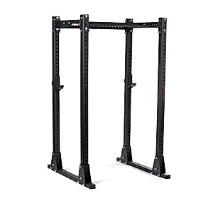 Titan Fitness Flat Foot Power Rack X-3 Series 82-in. H 30-in. D with 4 Weight Plate Holders