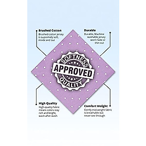 PajamaGram Summer Pajamas For Women - PJ Set For Women, Lavender Polka Dot, MD