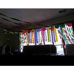 FUNPRT 40 Inches Latex Spiral Balloons 100 Count Assorted Boys Girls Birthday Party Balloons