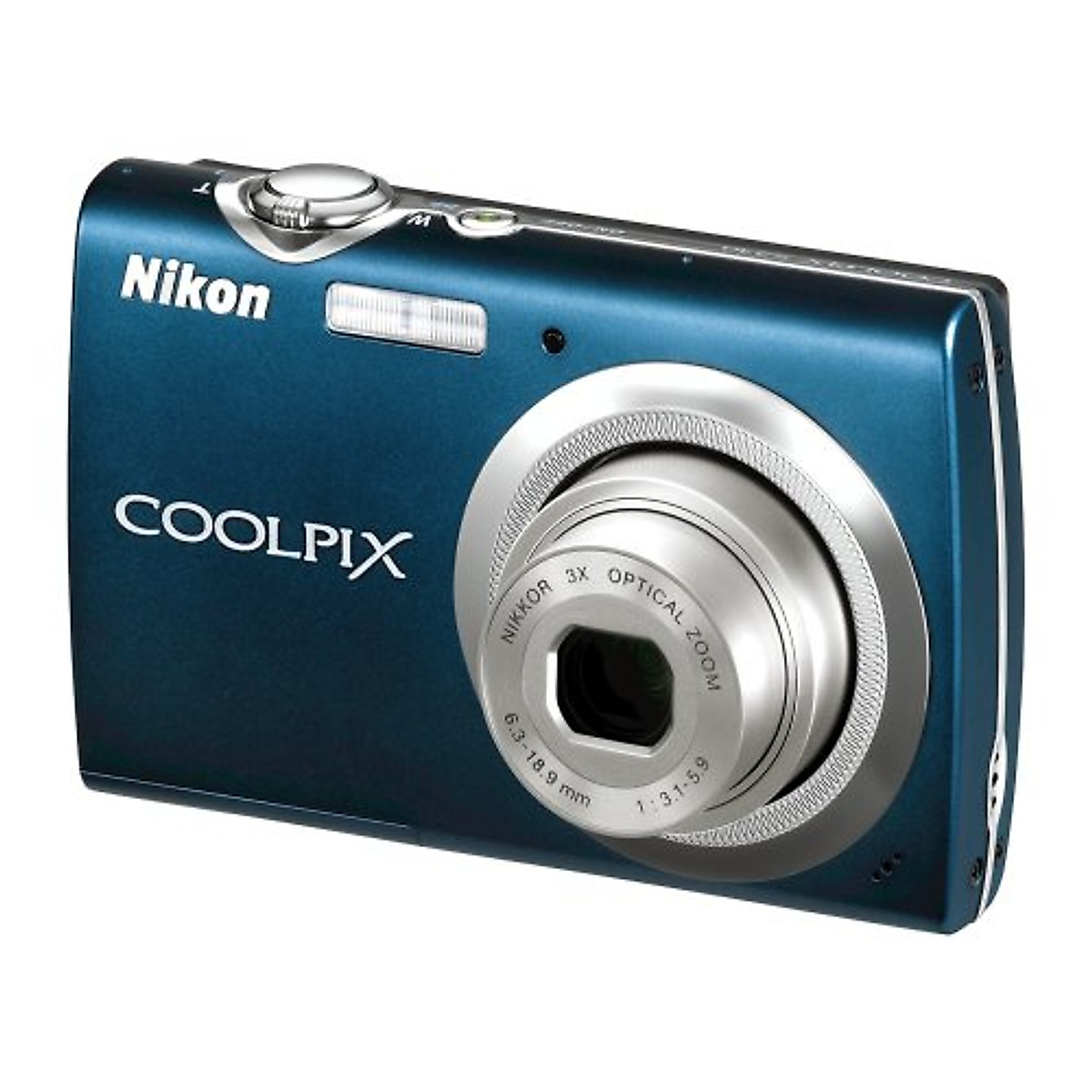 Nikon Coolpix S230 10MP Digital Camera with 3x Optical Zoom and 3 inch Touch Panel LCD (Night Blue)