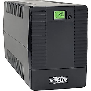 Tripp Lite 1440VA 1200W UPS Smart Tower, 8-Outlet Desktop Battery Backup, AVR USB LCD, 3-Year Warranty & $250,000 Connected Equipment Insurance (SMART1500TSU)
