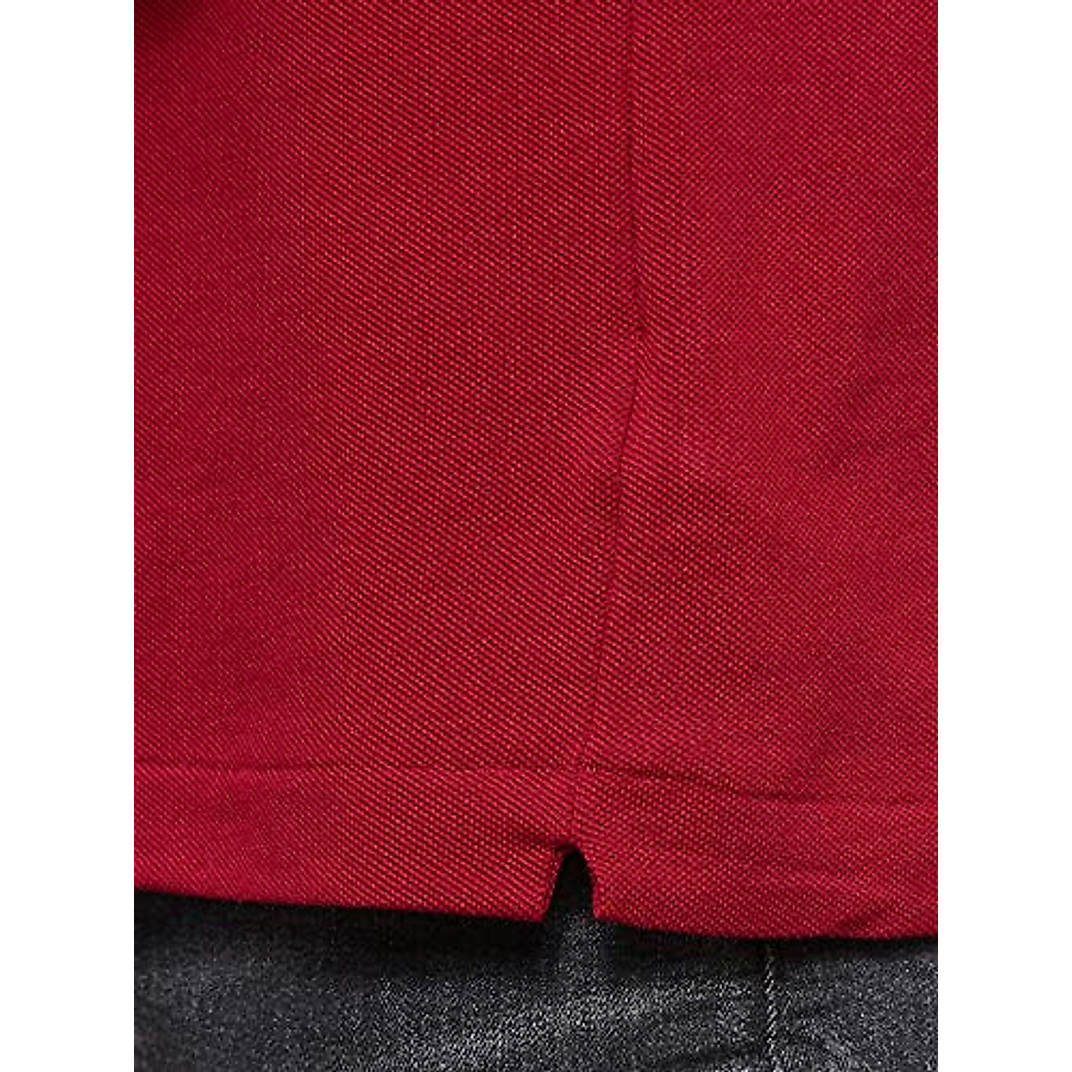 Lacoste Mens Short Sleeve L.12.12 Pique Polo Shirt, Bordeaux Red, L