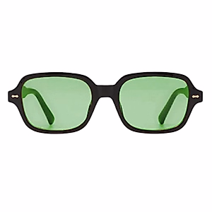 DUPER Square Aviator Sunglasses for Women, Oversize 70s 80s 90s Green Lens Women Sunglasses, Trendy Green Glasses