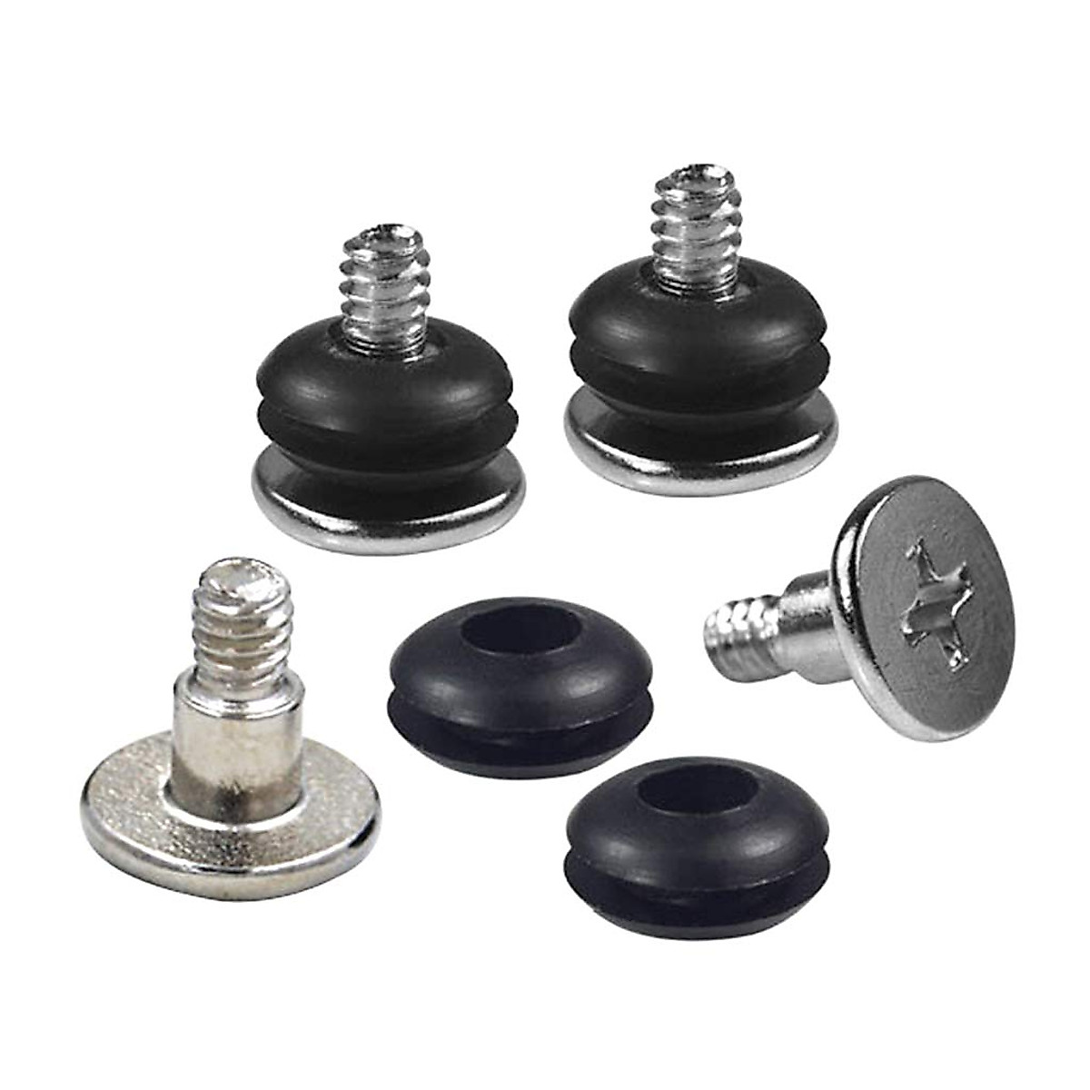 Sara-u 20pcs Computer Case Shockproof Screws + Shock Absorption 3.5-inch HDD Shock Absorption Screws