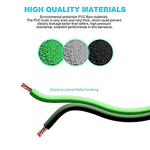 AOTORUA 100FT 14/2 Gauge Power Ground Cable, 14 AWG Stranded Flexible Wire for Electrical Wire, Primary Automotive Wire, Battery Cable, Car Audio Speaker, 12 Volt Low Voltage Wiring