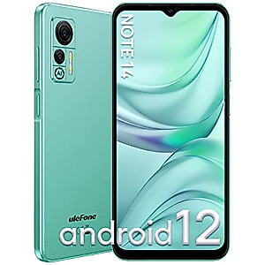 Ulefone Note 14 Unlocked Smartphone - 6.52-inch HD+ Android 12 OS 7GB RAM+16GB ROM 4500mAh Battery 5MP Front Camera 3-Card Slot Glove Mode Supported GPS/Type C Unlocked Mobile Cell Phone (Green)