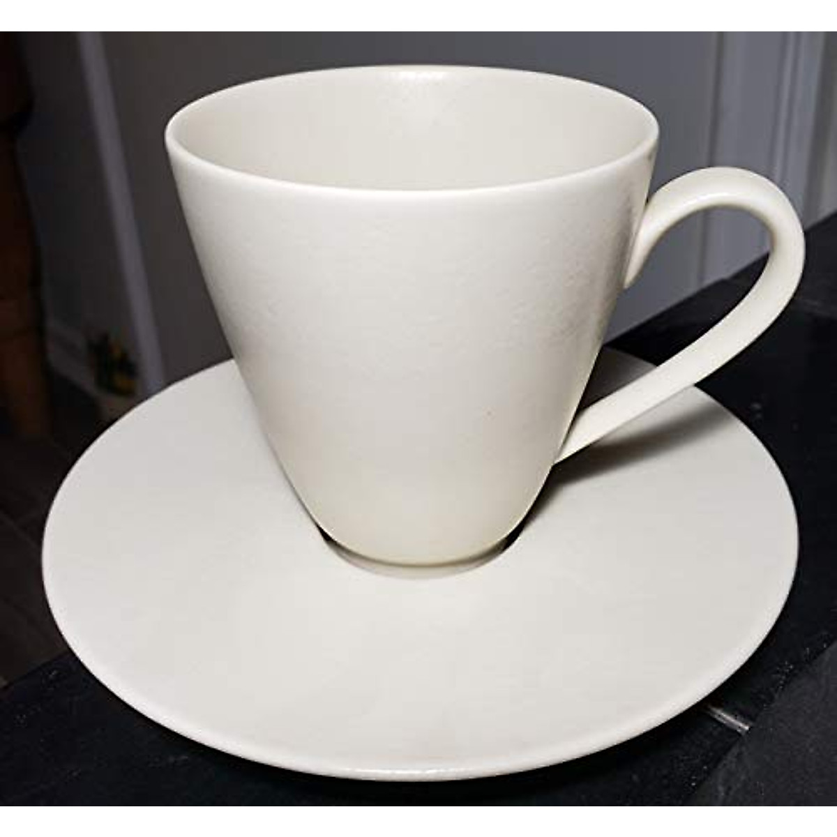 Crate & Barrel Domo Pearl Design Stockholm House Cup and Saucer Set