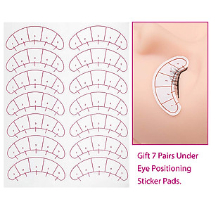 Practice Lashes for Lash Extensions FADLASH 25 Pairs Self Adhesive Eyelashes Lash Extension Strip Eyelashes for Lash Mannequin Head Eyelash Extension Supplies Black