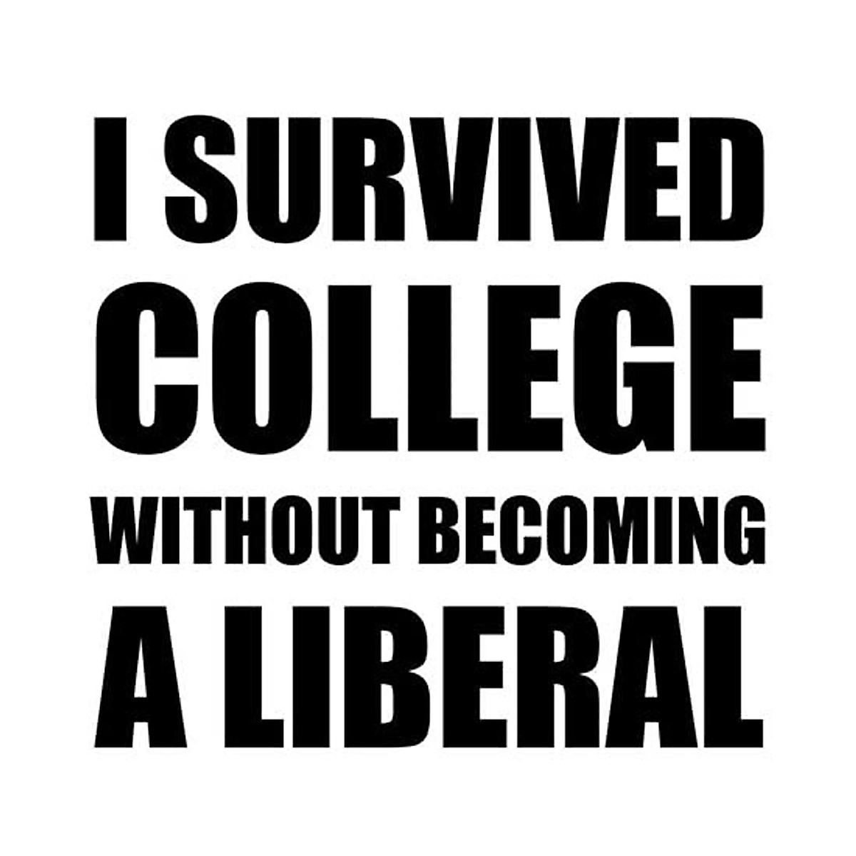 CafePress Survived College Without Becoming Liberal Mugs Ceramic Coffee Mug, Tea Cup 11 oz