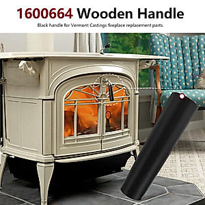 Black Wooden Handle Assembly 1600664 for Vermont Castings Stove Replacement Parts